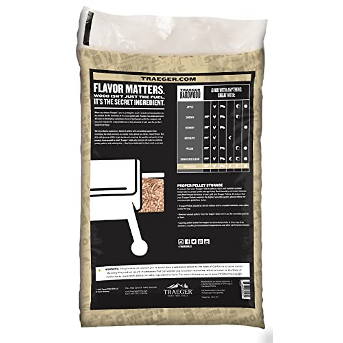 Traeger Grills BBQ Select 100% All-Natural Wood Pellets for Smokers and Pellet Grills, BBQ, Bake, Roast, and Grill, 30 lb. Bag