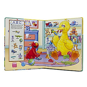 Sesame Street - E is for Elmo! ABCs - My First Look and Find Activity Book - PI Kids