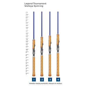 St. Croix Rods Legend Tournament Walleye Spinning Rod, LWTS73MLXF