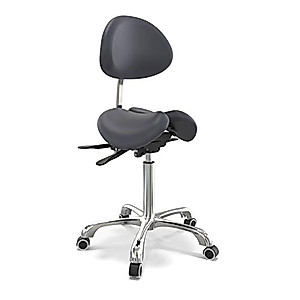 Master Massage Berkeley Ergonomic Split Seat Style Backrest Saddle Stool With Two Tilting Option In Royal Blue, 1count, Blue