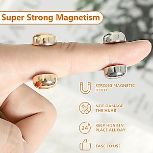 4Pcs Hijab Pins for Women Men Clothing Pins for Muslim Scarf Gift's for Mother Girlfriend