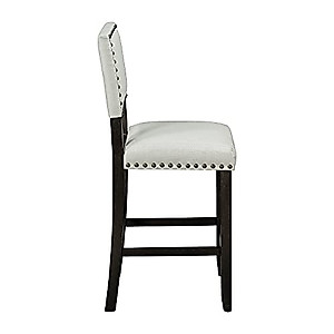 WOZNLA 6-Piece Counter Height Dining Set - Kitchen DiningTable Set with Shelf, 4 Chairs, and Bench - Versatile Dining Room and Kitchen Furniture