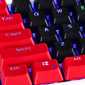 60% Red Keycaps 60 Percent Custom Ducky Keycap OEM with Key Puller for Cherry MX switch/RK61/Mechanical Gaming Keyboard(Only Sell Keycaps)