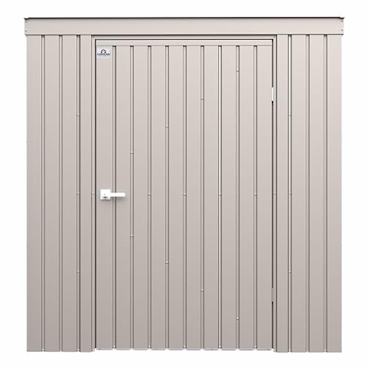 Arrow Shed Elite 6' x 4' Outdoor Lockable Steel Storage Shed Building with Pent Roof, Cool Grey