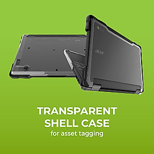 Gumdrop SlimTech Case Fits Acer Chromebook Spin 511/R753T (2-in-1). Designed for K-12 Students, Teachers and Classrooms – Drop Tested, Rugged, Shockproof Bumpers for Reliable Device Protection – Black