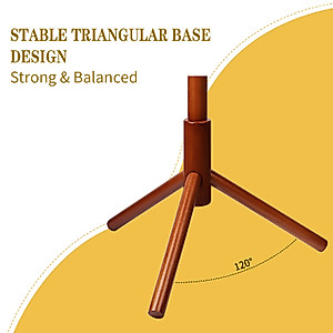 COLAPOO Wooden Tree Coat Rack Stand - 3 Adjustable Sizes 8 Hooks - Corner Coat Rack Freestanding for Office Entryway Bedroom Hall Tree Coat Hanger for Jacket Hat Clothes (Black)