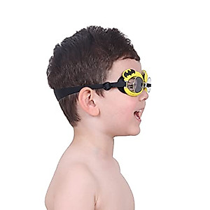 OverArm kids goggles for swimming 3-6 - Swimming Goggles for Kids under 10 (Ages 3-6) Recommended by Olympic Swimmers (Batman)