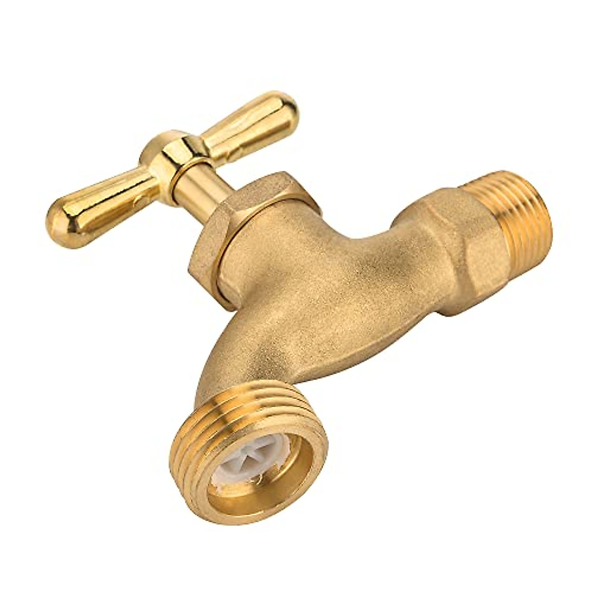EFIELD Outdoor Garden Hose Faucet/Valve 1/2" Male NPT Inlet ×3/4" Male GHT Threaded Garden Hose Outlet/Connector