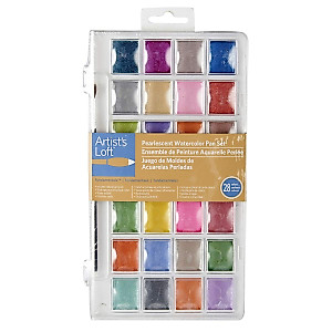 Artist's Loft Fundamentals Pearlescent Watercolor Pan Set