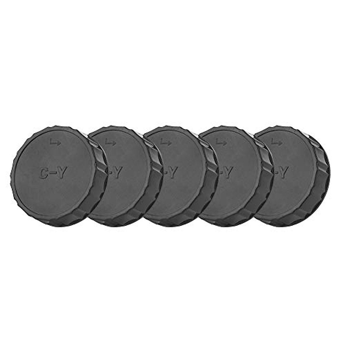 5PCS Plastic Lens Rear Protective Cover for Contax Yasica C Y Mount SLR Camera Lens