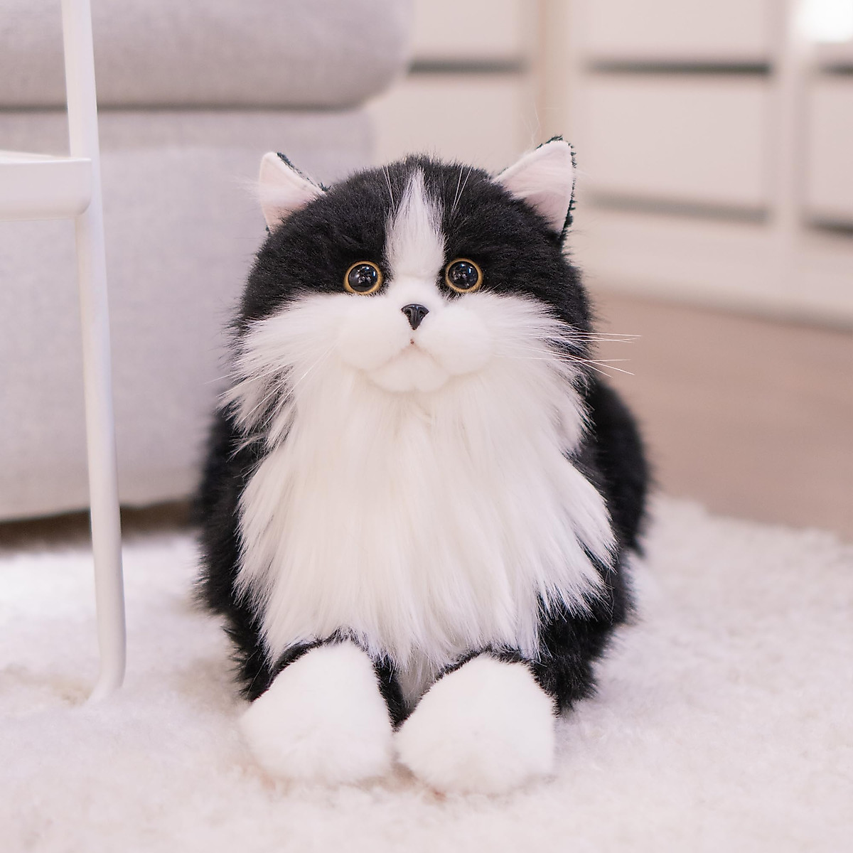 Chongker Stuffed Animals Plush - Realistic Animals Plush, Lifelike Toy, Ragdoll Cat