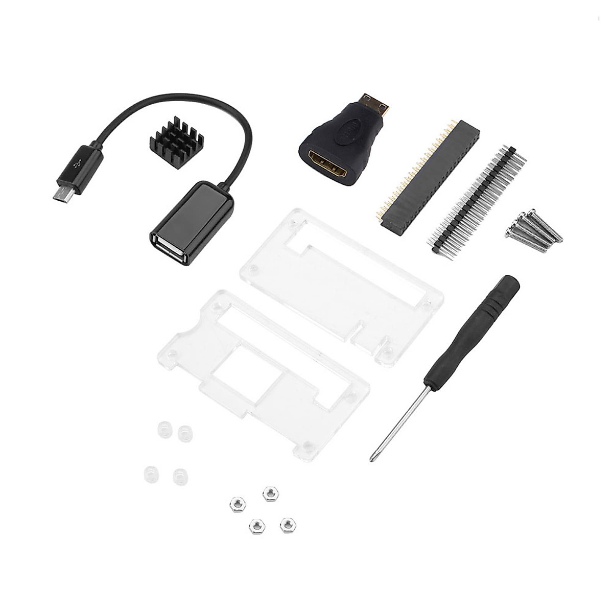 Zero W/Zero Suite Kit, Zero/Zero W Complete Starter Kit Accessories White Case for Zero/Zero W Suite Development Kits and