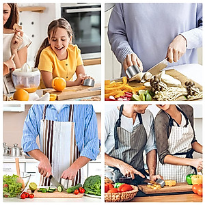 SKRYUIE 4 PCS Finger Guards for Cutting Stainless Steel Knife Slicing Finger Guard, Kitchen Safe Chop Cut Tool Finger Hand Protector, When Cutting Dicing Food Kitchen Tools Avoid Knife Hurting