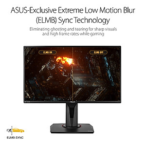 ASUS TUF Gaming VG259QM 24.5” Monitor, 1080P Full HD (1920 x 1080), Fast IPS, 280Hz, G-SYNC Compatible, Extreme Low Motion Blur Sync,1ms, DisplayHDR 400, Eye Care, DisplayPort HDMI (Renewed)
