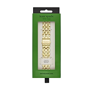 Kate Spade New York Women's Gold-tone Scallop Stainless Steel Bracelet Band for Apple Watch®, 38/40/41mm (Model: KSS0143)