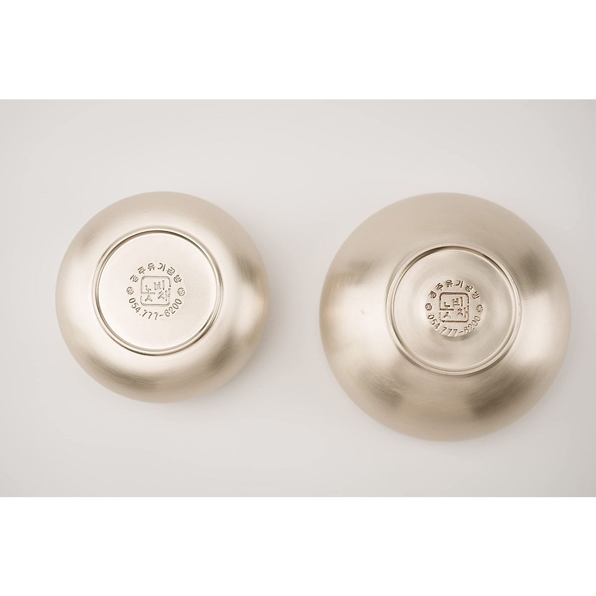 Premium Brassware Rice Bowl Soup Bowl Set Korean Traditional Handmade Tableware Bronzeware BANGJJA YUGI Dinnerware (C)