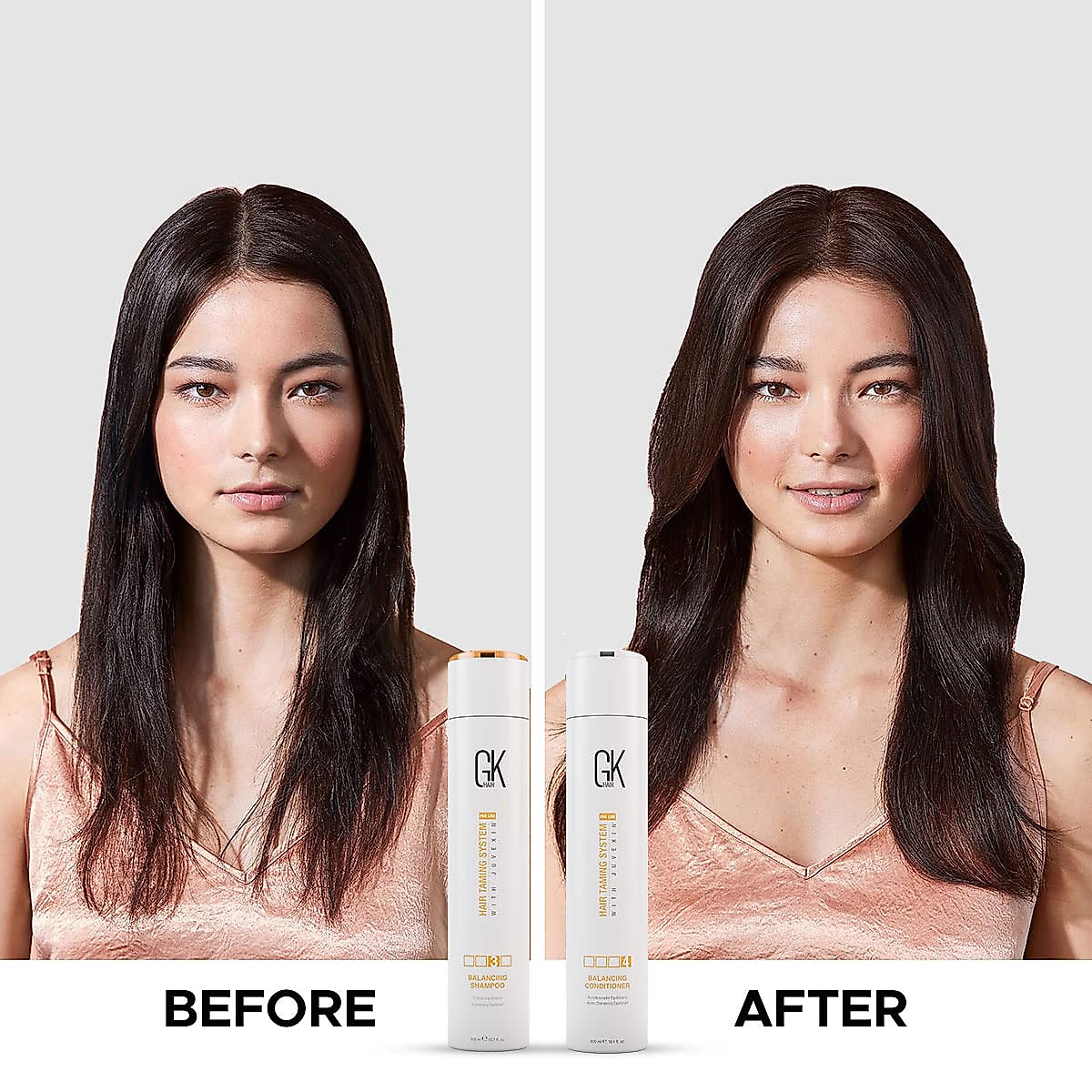 GK HAIR Global Keratin Balancing Shampoo 10.1 Fl Oz For Dry Damaged Oily Greasy & Color Treated Hair, Restores pH Levels, Sulfate-Paraben Free Daily Conditioning Deep Cleanser & Impurities Remover