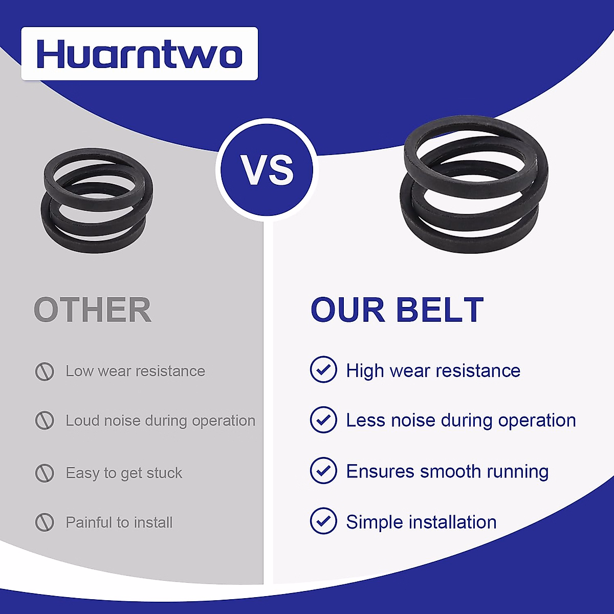 Huarntwo 26-9672 Drive Belt for Toro snowblowers