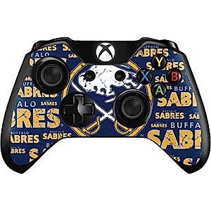 Skinit Decal Gaming Skin Compatible with Xbox One Controller - Officially Licensed NHL Buffalo Sabres Blast Design