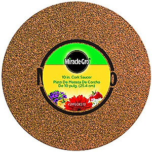 Miracle-Gro SMGCKS10 10" Cork Saucer, Natural