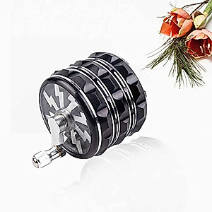 2.5 Inch Hand Crank Grinder, Potable Large Grinder With Clear Top Cover, Best Gift(Black)