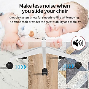 H HAILIBO Office Chair, Mesh Back Desk Chair, Swivel Ergonomic Computer Chair with Flip-Up Arms and Adjustable Height (Light Blue)