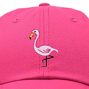DALIX Flamingo Hat Women's Baseball Cap in Hot Pink