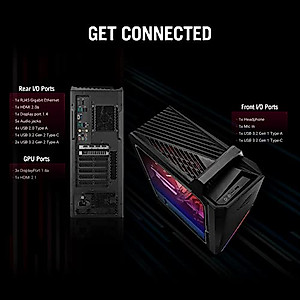 Asus 2022 ROG Gaming Desktop, Intel Core i7-12700F Processor, 32GB DDR4 RAM, 2TB PCIe SSD + 1TB HDD, NVIDIA GeForce RTX 3060 12G DDR6, Win 11 Pro, Black
