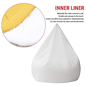 iayokocc Bean Bag Inner Liner, Bean Bag Insert Replacement Cover Bean Bag Filling for Bean Bag Chair Lazy Sofa Inner Liner with Zipper - No Filler,Easy Cleaning (L:100x120cm)
