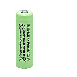 NiMH AA 600mAh 1.2V Rechargeable Batteries for Solar Lights, Garden Lights, Remotes, Mice(Pack of 12)