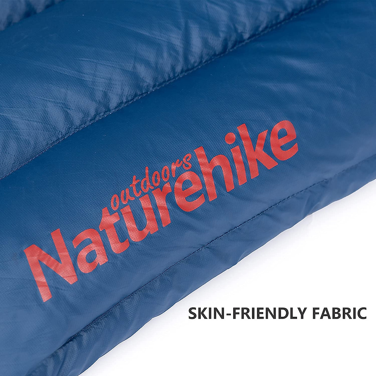 Naturehike Down Sleeping Bag 800 Fill Power Lightweight Compact for Backpacking Camping Hiking Traveling with Compression Sack (Dark Blue(42.8℉), Large（78.7" L x31.5 W）)