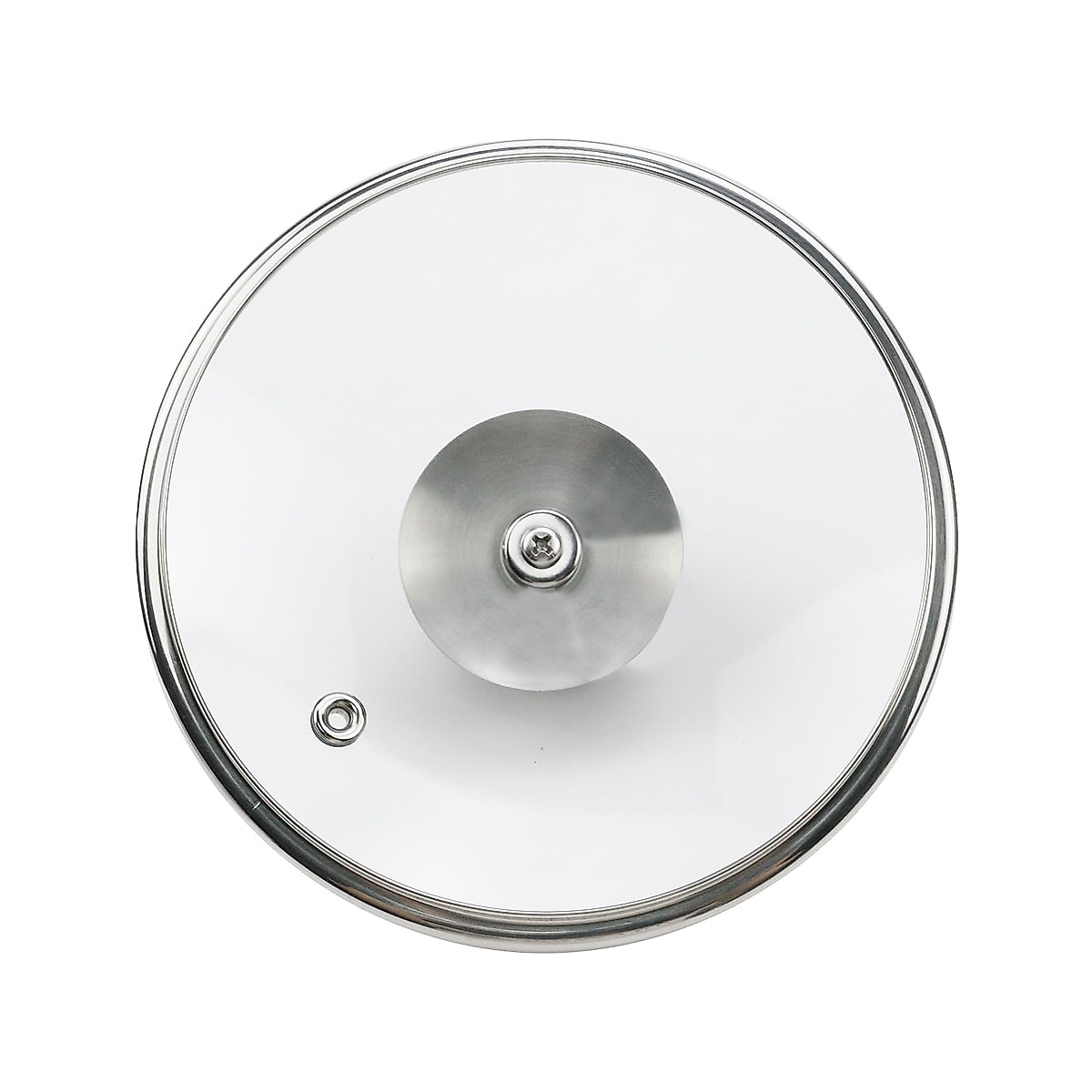 Pastlla 6 Inch Universal Tempered Glass Pot Lid Glass Covers for Frying Pan Wok Pot Skillet, with Insulated Handle and Silicone Dish Sponge