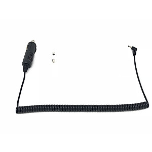 DCPOWER CAR Coiled Power Cord Compatible Replacement for Cobra XRS 878, XRS-878, XRS 888, XRS-888 Radar Detector