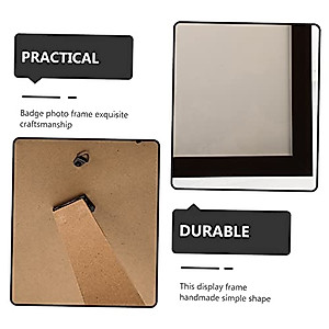 GAFOKI Box Medal Display Frame Multi Purpose Hanger Wood Easel Stand Desktop Decor Sports Medal Display Box Medal Frame Shadow Box Display Case Medal Holder Badge Photo Holder Metal Wood