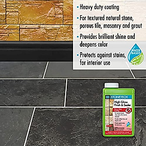 STONETECH High Gloss Finish & Sealer, 1 Quart/32OZ (946ML) Bottle
