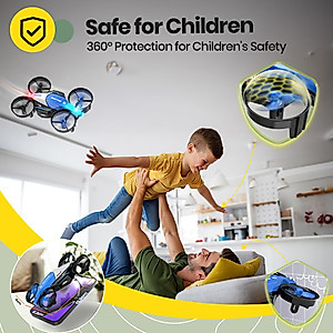 Holy Stone HS210F Mini Drone for Kids, Green & Blue, Toy Gift for Boys and Girls