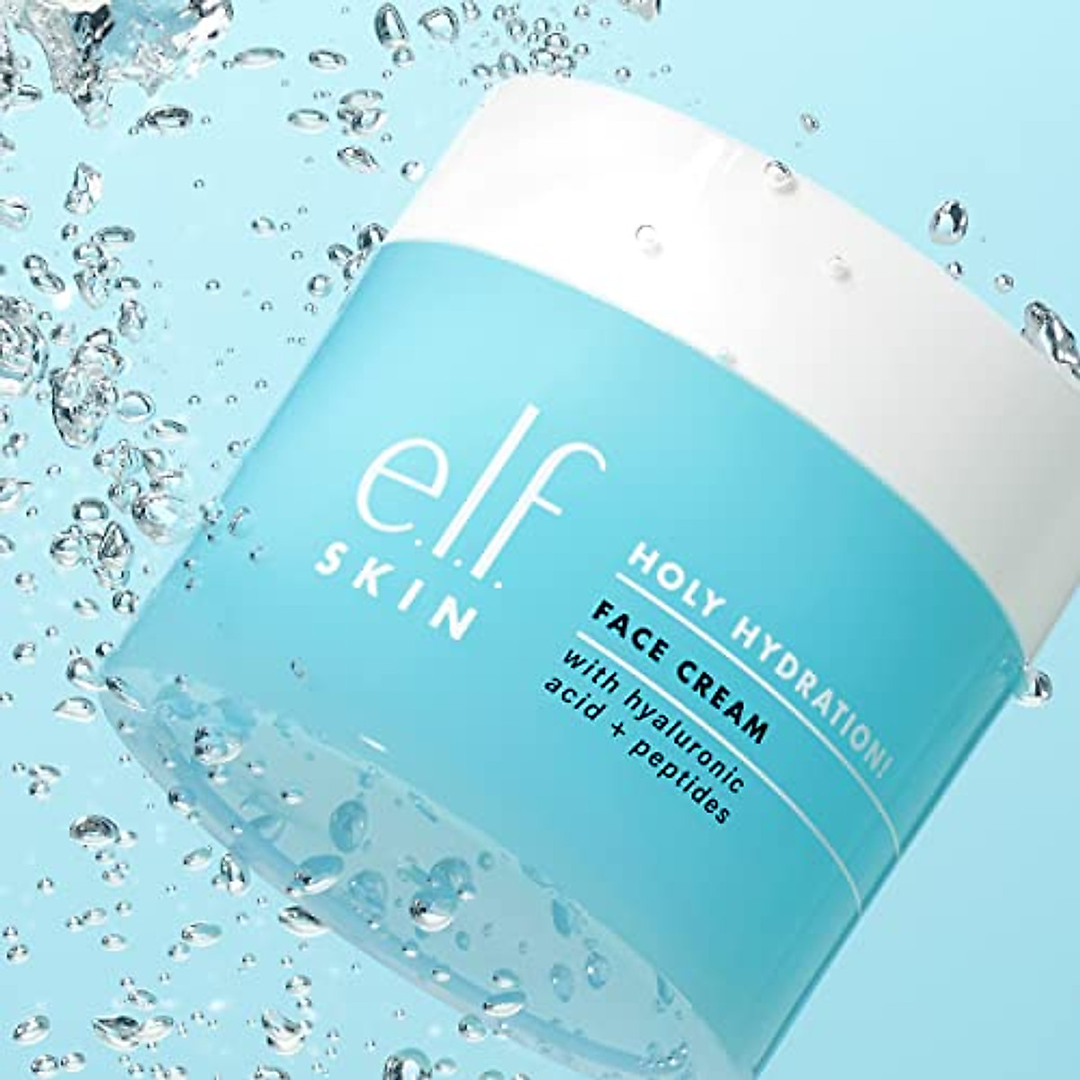 e.l.f. SKIN Holy Hydration! Face Cream, Moisturizer For Nourishing & Plumping Skin, Infused With Hyaluronic Acid, Vegan & Cruelty-Free, 1.8 Oz