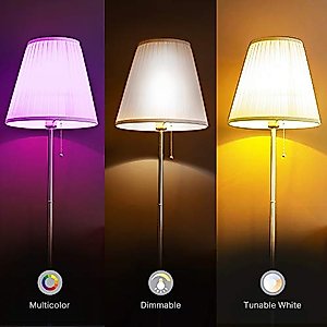 Kasa Smart Light Bulbs, Full Color Changing Dimmable Smart WiFi Bulbs Compatible with Alexa and Google Home, A19, 9W 800 Lumens,2.4Ghz only, No Hub Required, 4-Pack, multicolor (KL125P4)