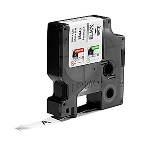 DYMO 18443 3/8" Vinyl tape Rhino Labels - White, DYMO Authentic