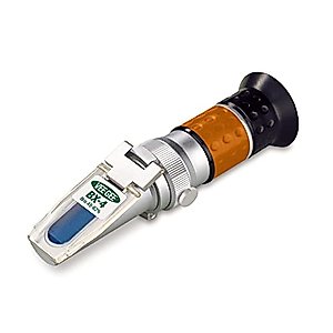 Vee Gee Scientific BX-4 Handheld Refractometer, with Brix Scale, 45-82%, +/-0.2% Accuracy, 0.20% Resolution
