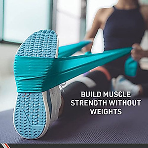 Body Sport Extra Heavy Resistance Exercise Band, Purple