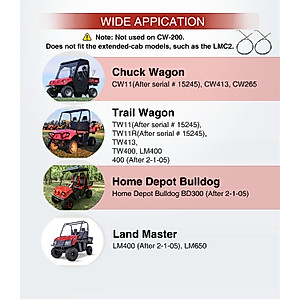 2 Pcs 2-11082 Shifter Cable for Chuck Wagon Go-Karts Parts and Accessories Shifter Wire