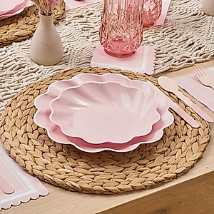 Sophistiplate Eco-Friendly Compostable Dinner Plates - Made of Bamboo Wood Fiber, and Sugarcane- Biodegradable and Disposable Party Plates- Sturdy & Heavy Duty - Pack of 16