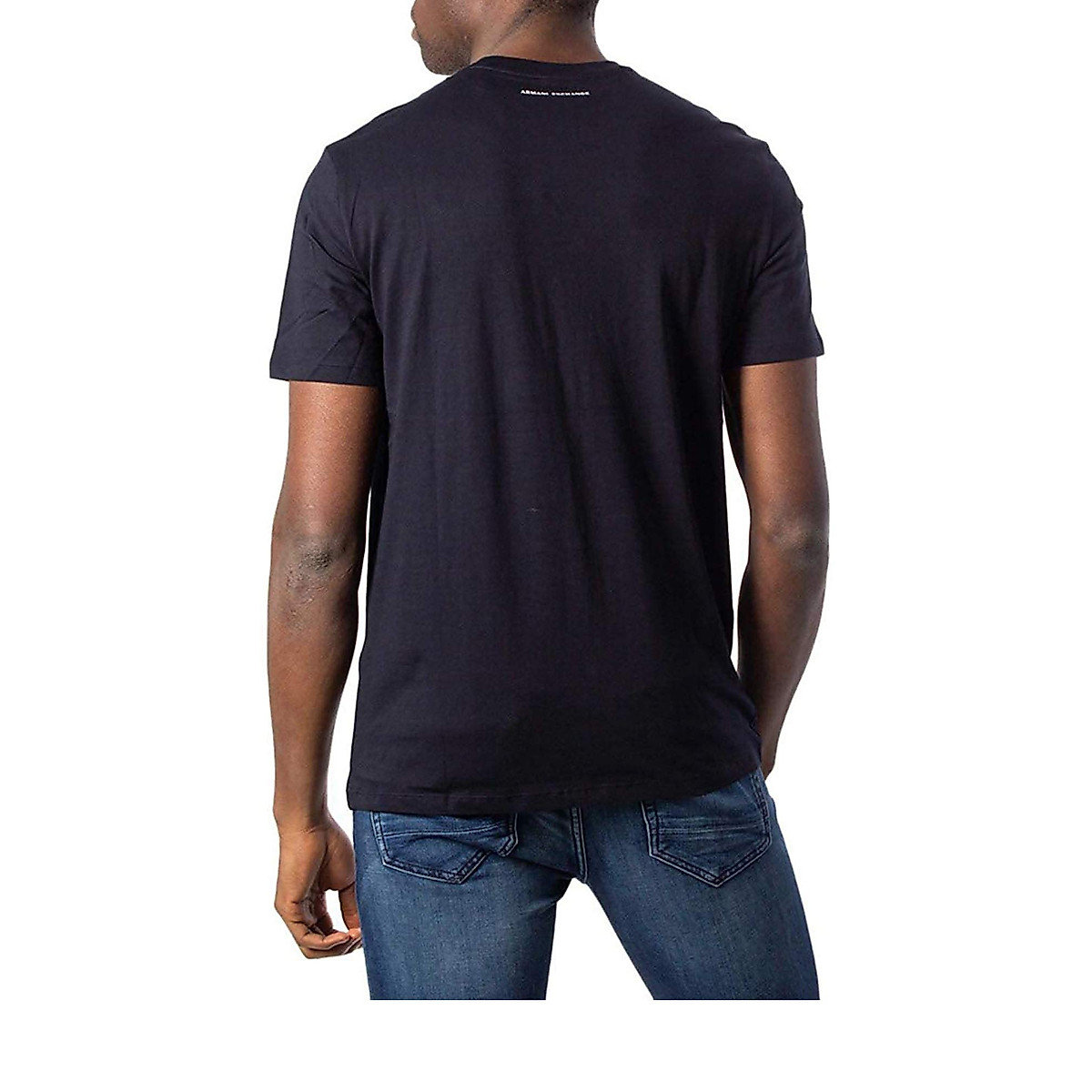 A|X ARMANI EXCHANGE mens Icon Graphic T-shirt T Shirt, Navy, Large US