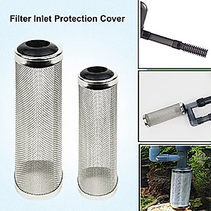 Bilindasly 16mm Stainless Steel Aquarium Inflow Inlet Filter Aquarium Filter Intake Cover Fish Shrimp Mesh Net Filter Guard Fish Tank Intake Strainer Cover
