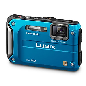 Panasonic Lumix DMC-TS3 12.1 MP Rugged/Waterproof Digital Camera with 4.6x Wide Angle Optical Image Stabilized Zoom and 2.7-Inch LCD (Blue)