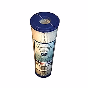 WF-PE1020 2.5-inch x 9-3/4-inch Pleated Sediment Water Filter Cartridge, fits in 10-inch standard size housings of undersink RO or filtration systems (6 Pack, 20 Micron)