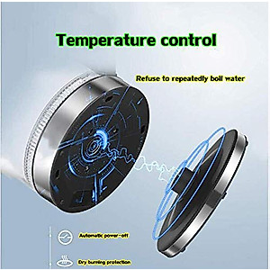 FairUo Kettles, Ceramic Electric Kettle Cordless Water Teapot Teapot-Retro 1L Jug 1000W Water Fast for Tea, Coffee, Soup, Oatmeal-Removable Base Automatic Power off Boil Dry Protection