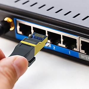 YSONG Cat 8 Ethernet Cable 6 FT, Outdoor&Indoor Nylon Woven High Speed Cat8 LAN Network Cable, SFTP RJ45 40Gbps 2000Mhz Ethernet Cable Patch Cord, for Modem/Router/Gaming,Supports Cat7/Cat6/Cat5