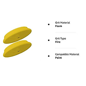 RUPES D-A Fine High Performance Fine Polishing Foam Pad 2-Pack,4 inch Face,3 inch Backing